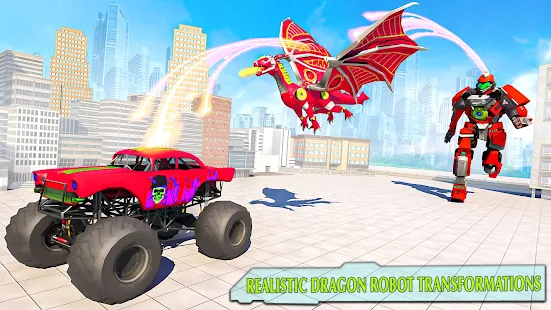 Download & Play Futuristic Flying Dragon Robot War Game for Free on PC ...