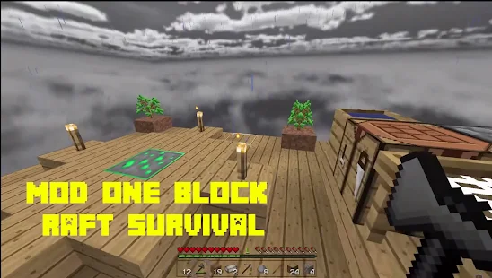 Download & Play mod one block raft survival mcpe earthcraft for Free on ...