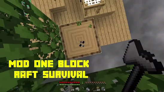 Download & Play mod one block raft survival mcpe earthcraft for Free on ...