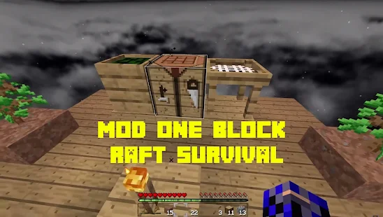 Download and Play mod one block raft survival mcpe earthcraft on PC ...
